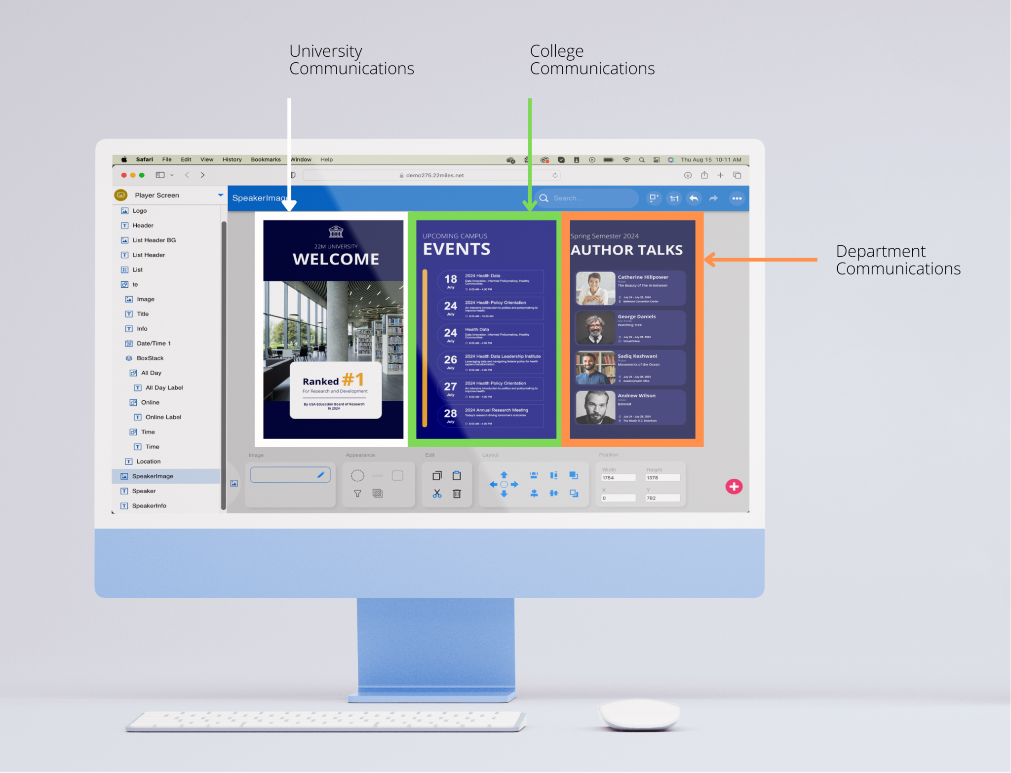 Digital Signage Content Management Made Easy with 22Miles