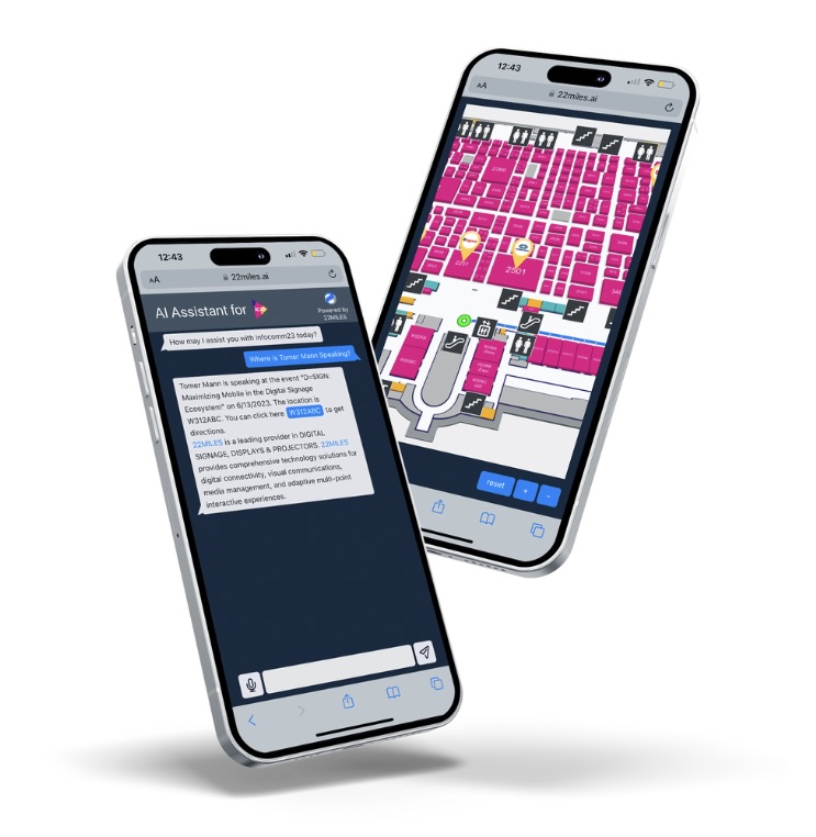 Indoor & Outdoor Digital Wayfinding Signage Solutions w/ AI & AR