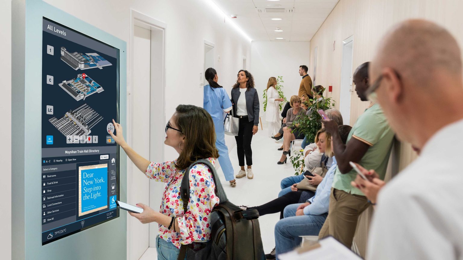 Indoor & Outdoor Digital Wayfinding Signage Solutions w/ AI & AR